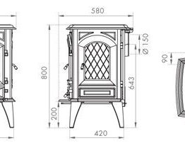 Dovre 760CB Woodburning Stove | Leeds Stove Centre